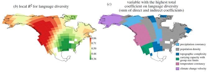 Drivers of geographic patterns of North American language diversity ...